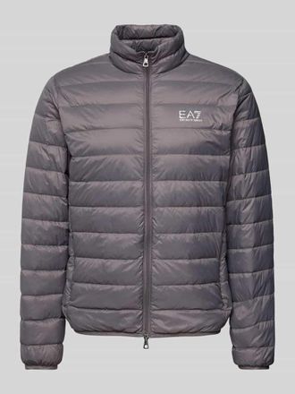 Emporio Armani Steppjacke mit Label-Print