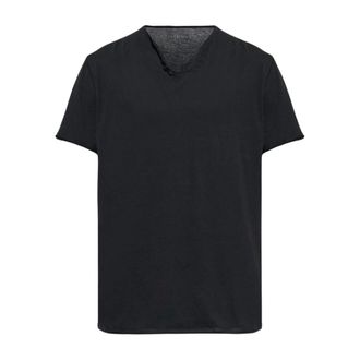 Zadig&Voltaire Monastir Kurzarm-&Ouml;ko-T-Shirt - - Tops - Herren - Schwarzk - 2XL