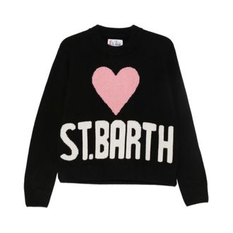 MC2 Saint Barth Kyla Crewneck - Femme - Pulls - Noir - Taille: 38 FR
