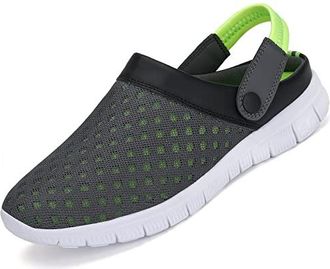 Saguaro Femmes Chaussures de Plage Respirante Mules et Sabots Antidérapant Adulte Chaussons Sandales Clogs Homme Unisexe Sabot Piscine, Vert 41