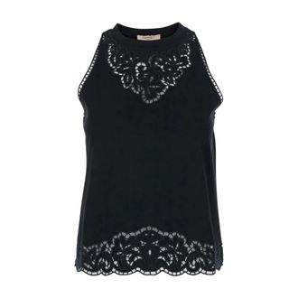 Twinset Damen, Oberteile, Schwarzk, SGr&ouml;&szlig;e