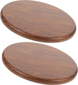 Valiclud 2stücke Sitzteil Aus Holz Für Hocker Hocker-ersatzset Zubehör Für Runde Bar -ersatzsitz Polster Stuhlsitzteil Für Zuhause Barstuhl-holzsitz Holz-zubeh