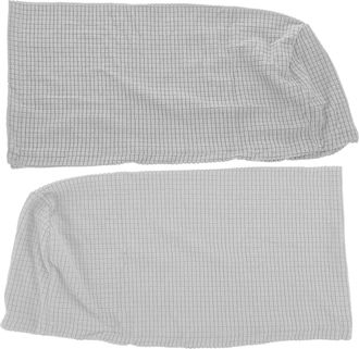 DOITOOL Elastische Sofaarmlehnenbez&uuml;ge Stretch Armlehnen Schutzbezug f&uuml;r Sofa und Sessel Rutschfester Waschbarer Armlehnen&uuml;berzug in Silbergrau Langlebiger Co