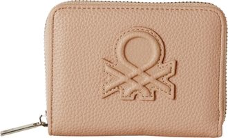 Benetton Damen Portafoglio 618udy071 Geldbörse, beige, S (Tall)