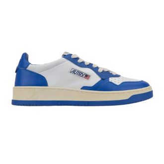 Autry Femme, Chaussures, Bleu, Taille: 36 EU Medalist Low Bicolor Baskets