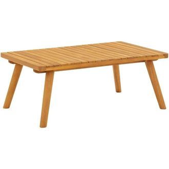 vidaXL Prolenta Premium Garten-Couchtisch 90x55x35 cm Massivholz Akazie