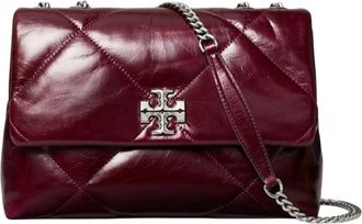 Tory Burch Femme, Sacs, Brun, Taille: ONE Size Kira Diamond Quilt Shoulder Bag