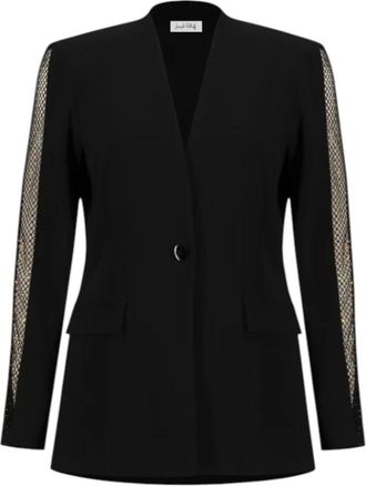 Joseph Ribkoff Femme, Vestes, Noir, Taille: 52 FR abiti Poliestere