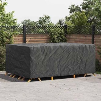 vidaXL Gartenm&ouml;belabdeckung Schwarz 280 x 204 x 106 cm 600D vidaXL