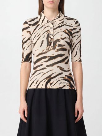 Ganni Polo Femme couleur Beige