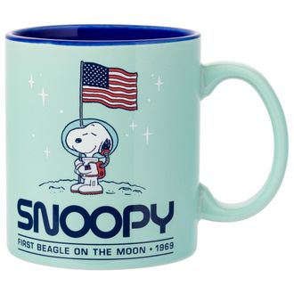 Silver Buffalo Peanuts Keramiktasse First Beagle on the Moon mit Snoopy, 590 ml