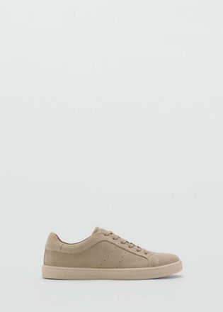 Mango Tennis cuir su&egrave;de sable - Homme - 39 - MANGO MAN