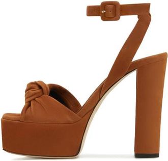 Generic Sandales Classiques à Talons Hauts et épais pour Femmes, Bout Ouvert Plateforme Sandales de Soirée Sexy Chaussures de Soirée Tendance en Daim à Lanièr