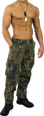 Normani US Rangerhose Freizeithose Rangerhose BDU Style Farbe Flecktarn Größe L