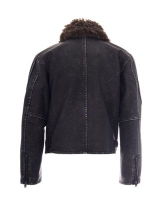 Diesel Mens Biker Jacket Alex Black