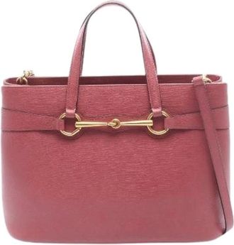 Gucci Sac cabas 2-en-1 en cuir Horsebit Pre-owned - Femme - Pre-owned - Rose - Taille: ONE Size