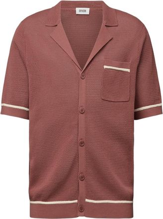 Drykorn Strick-Kurzarmhemd aus Baumwolle mit Struktur in