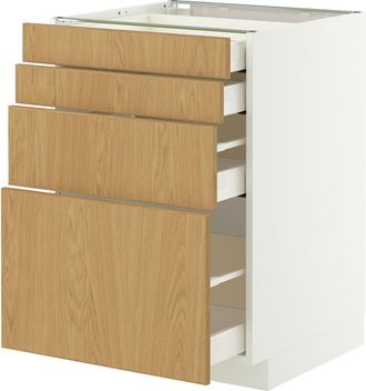 IKEA METOD / MAXIMERA Unterschr., 4 Fronten/4 Schubladen