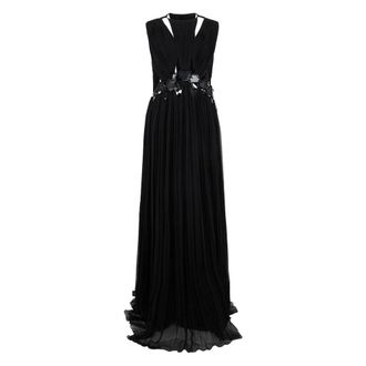 Alberta Ferretti Langes Kleid mit Taillendetail - - Dresses - Damen - Schwarzk - S