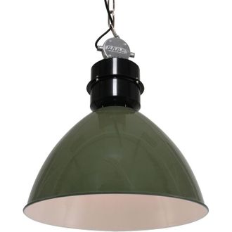 Steinhauer Neuwertig] Steinhauer Olivgr&uuml;ne Pendelleuchte Frisk H&auml;ngeleuchte Lampe Im Industrie Des199 B-Ware