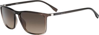 HUGO BOSS Sonnenbrillen BOSS 0665/S/IT NUX BROWN GREY 57/16/145 Herren
