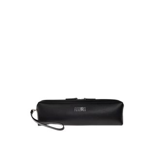 Maison Margiela Pochette Logo - Femme - Sacs - Noir - Taille: ONE Size