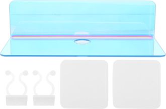 BESPORTBLE Schwebendes Wandregal aus Acryl Kleines Kreatives Aufbewahrungsregal Stanzfreies Badezimmer und K&uuml;chenregal Platzsparendes Wandmontage Regal