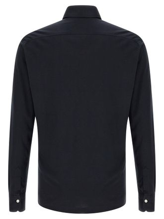 Kiton Mens Blue Cotton Polo Shirt
