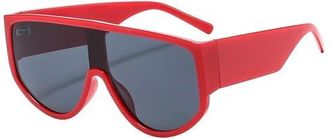 Generic Lunettes De Soleil Dext&eacute;rieur &Agrave; Monture Large For Hommes, Vacances, Sport, Shopping For Femmes(Red)