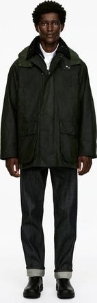 Arket Und Barbour Gewachste Baumwolljacke -Grün