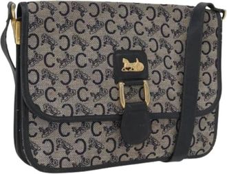 Celine Pre-owned Vintage Macadam Canvas Shoulder Bag - Femme - Pre-owned - Bleu - Taille: ONE Size