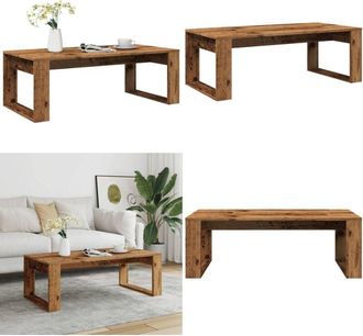 vidaXL Vidaxl - Couchtisch Altholz-Optik 102x50x35 cm Holzwerkstoff