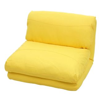 Mendler Schlafsessel HWC-E68, Schlafsofa Funktionssessel Klappsessel Relaxsessel, Stoff/Textil - gelb