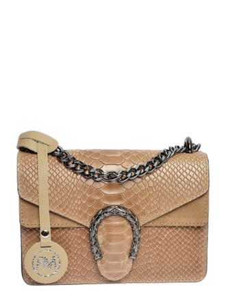 Roberta M Beige Rindsledertasche