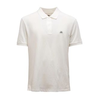 C.P. Company Stretch Piquet Kurzarm-Polohemd - - Tops - Herren - Wei&szlig; - 2XL