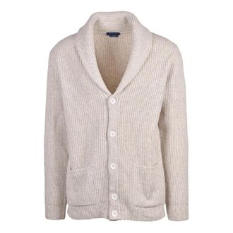 Daniele Fiesoli Cardigan mit Schalkragen - - Knitwear - Herren - Beige - XL