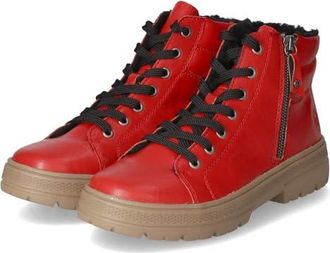 Rieker Femme N0007 Bottes à Lacets, Rouge, 39 EU Large