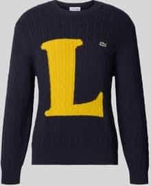 Lacoste Regular Fit Strickpullover aus Baumwoll-Mix