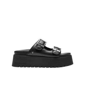 Windsor Smith Schwarze Flache Sandalen Twilight Stil - - Shoes - Damen - Schwarzk - 38 EU