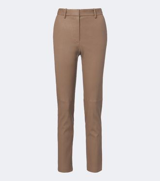Joseph Pantalon ajust&eacute; Coleman en cuir