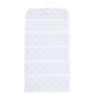 NUOBESTY DEARMAMY 18 F&auml;cher T&uuml;rh&auml;ngende Aufbewahrungstasche aus Vliesstoff Wei&szlig; Organizer f&uuml;r Socken Unterw&auml;sche und Kleinteile H&auml;ngender Schrank Organizer f&uuml;r