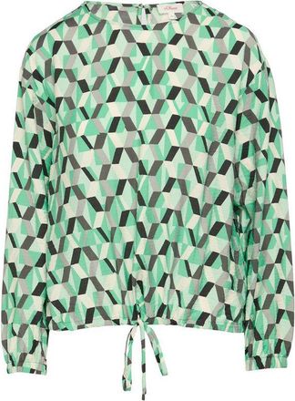s.Oliver Langarmbluse Bluse Viskosemix-Bluse in O-Shape