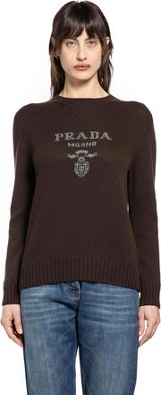 Prada Cashmere Wool Logo Sweater