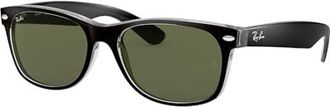 Ray-Ban Lunettes de Soleil, Unisexe, Adulte, 52 mm, Couleur de monture: Noir,Transparent/Verres: Vert (Green Classic G-15)