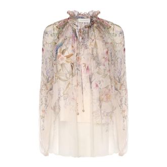 Zimmermann Rebellion Billow Blouse - - Blouses & Shirts - Damen - Beige - M