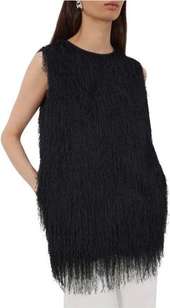 Loulou Studio Femme, Blouses et Chemises, Noir, Taille: 40 FR Yasmin Sleeveless Top