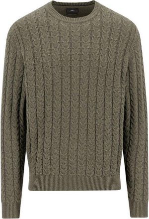 Fynch-Hatton Strickpullover mit Zopfmuster und Wolle