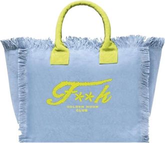 F**k Femme, Sacs, Bleu, Taille: ONE Size Tote Bag Fa26-Sw0101Lg
