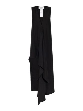 Sportmax Knielanges Kleid - Schwarz