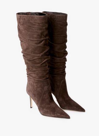 Michael Kors Bottes hautes en cuide de veau su&eacute;d&eacute;